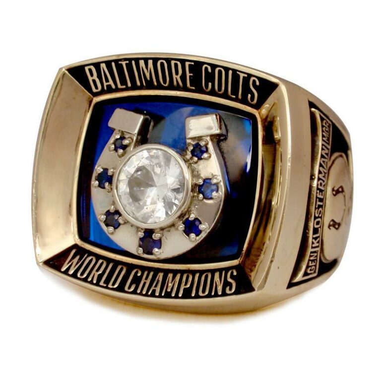 1970 Baltimore Colts Super Bowl Championship Ring - RingGlory