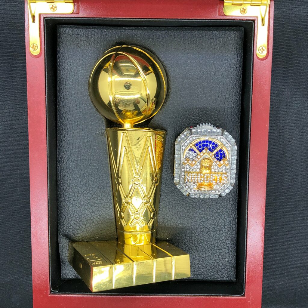 2023 Denver Nuggets Premium Replica Championship Rings and Trophy ...